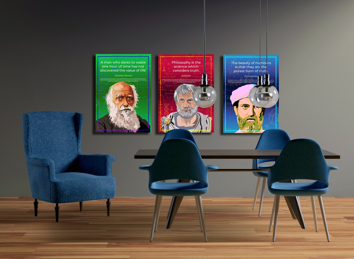 Famous Scientists Posters set of 3 Printable, Science Classroom Decor ...
