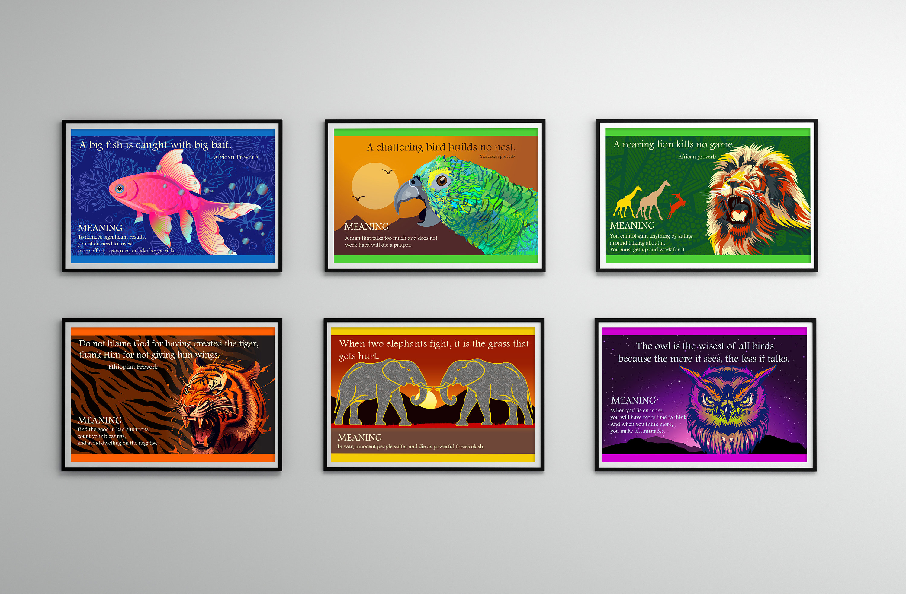 African Proverbs Poster Set: Classroom Decor (digital Download) - Etsy