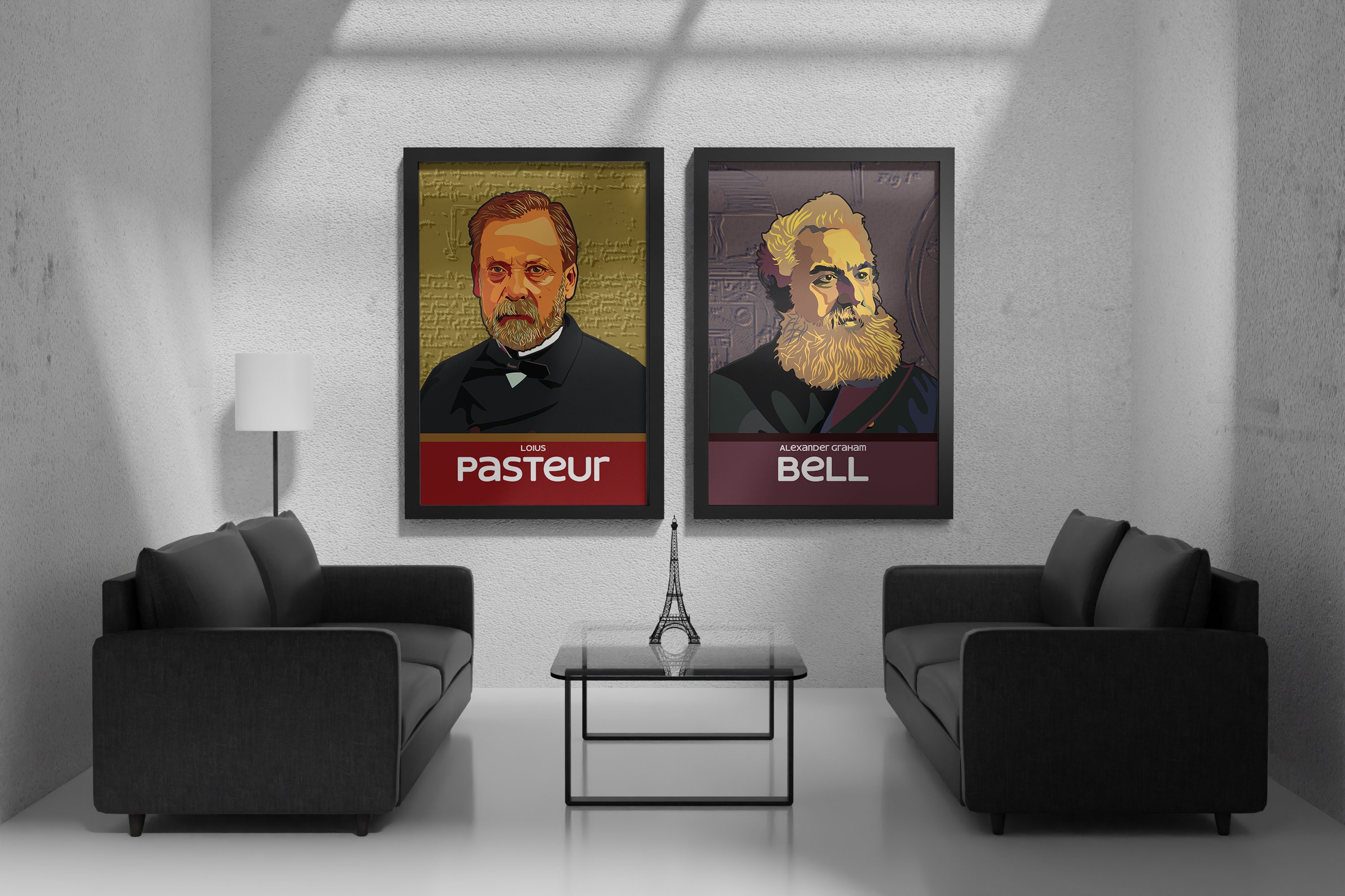 Pioneering Inventors Poster Set: Bell, Wright Brothers, Edison, Pasteur ...