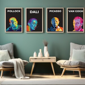 Famous Artist Posters Influential Artists Art Classroom Decor Printable ...