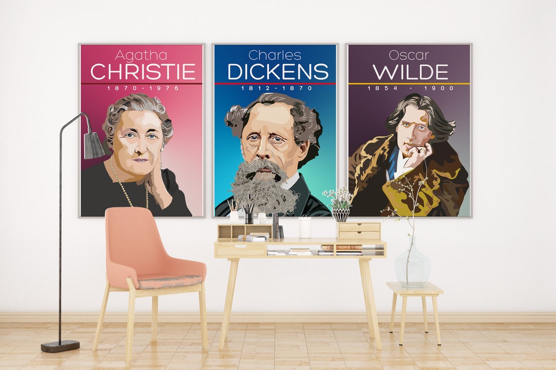 English Literature Posters, Charles Dickens, Agatha Christie, Oscar ...