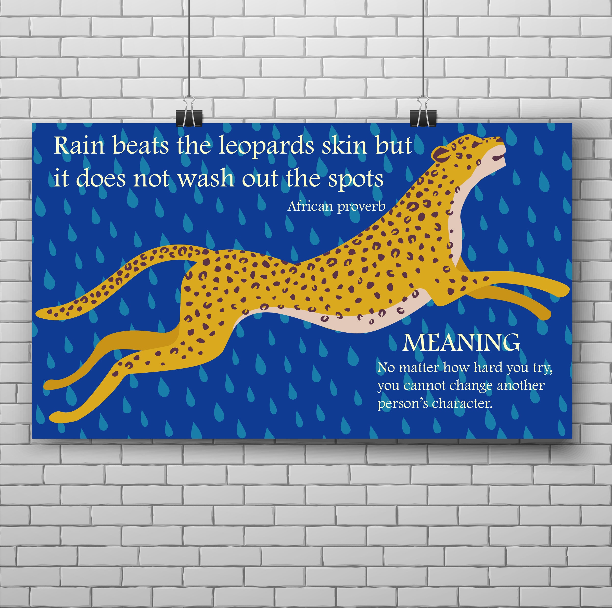 African Proverbs Animal Prints: Classroom Decor (digital Download) - Etsy