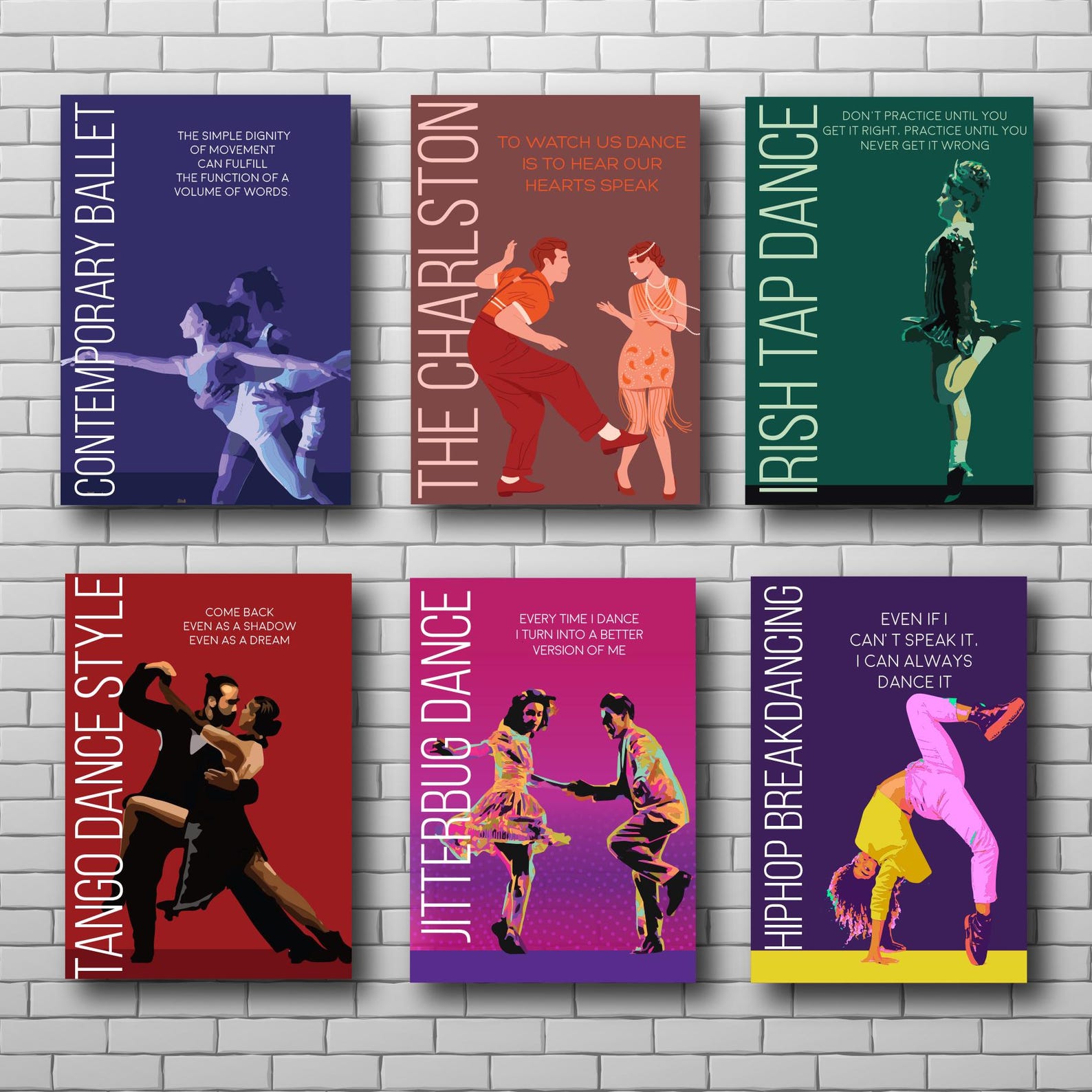 Dance Genre: Contemporary Ballet, Jitterbug, Charleston, Hip Hop Breakdancing, - Etsy