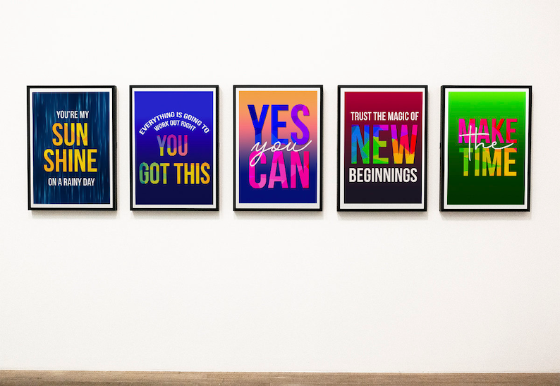 Yes You Can Poster, Positive Vibes Poster, Workout Inspiration ...