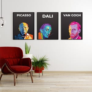 Famous Artist Posters Influential Artists Art Classroom Decor Printable ...