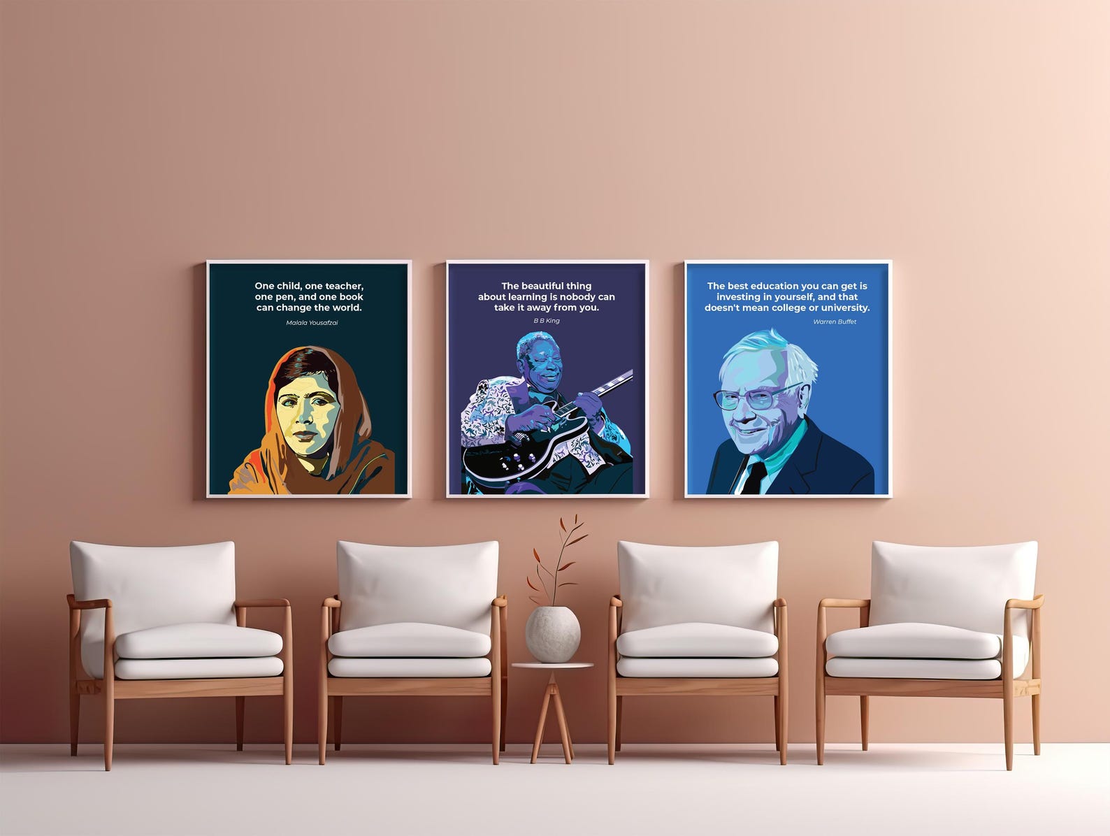 Educational Inspiring Quotes, Famous People Series, Wall Art, Classroom ...
