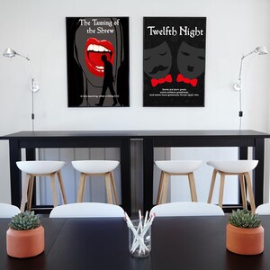 Shakespeare Plays Comedies Posters English Classroom Decor the Tempest ...