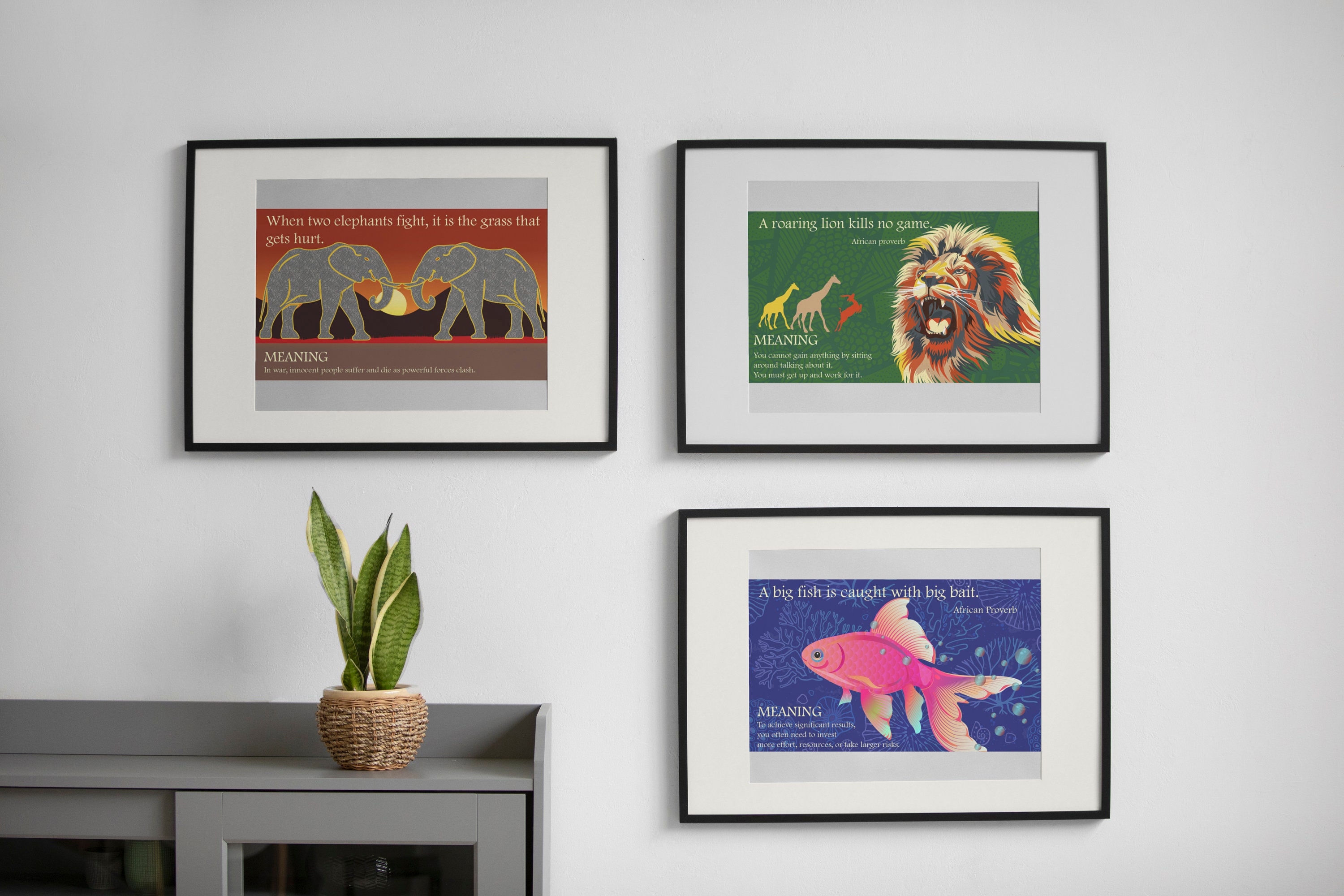 African Proverbs Poster Set: Classroom Decor (digital Download) - Etsy