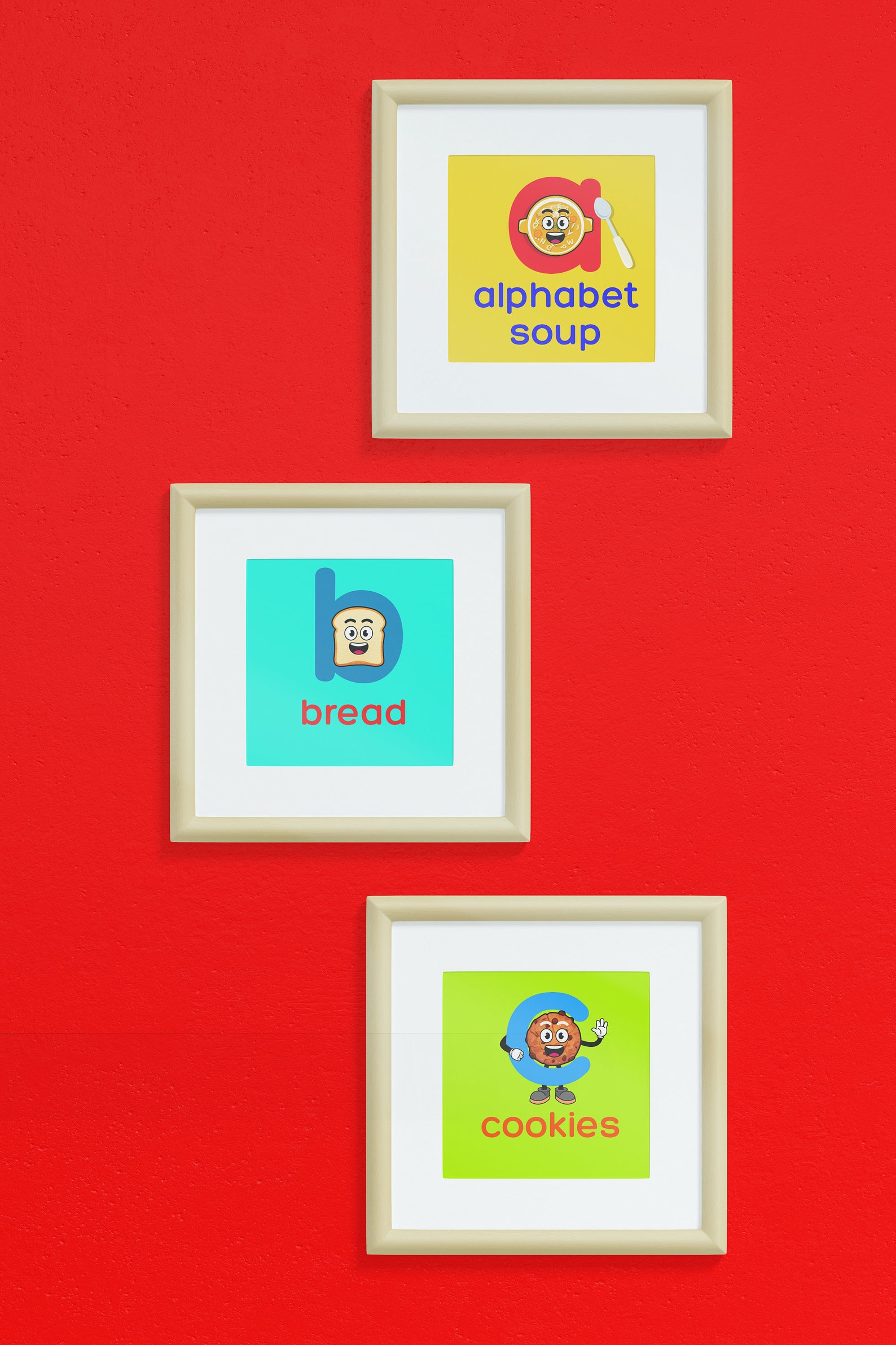 ABC Letter Learning, Alphabet Poster Fun, ABC Fun Food Alphabet Kids ...