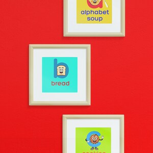 Fun ABC Food Alphabet Poster for Kids Kindergarten & First Grade ...