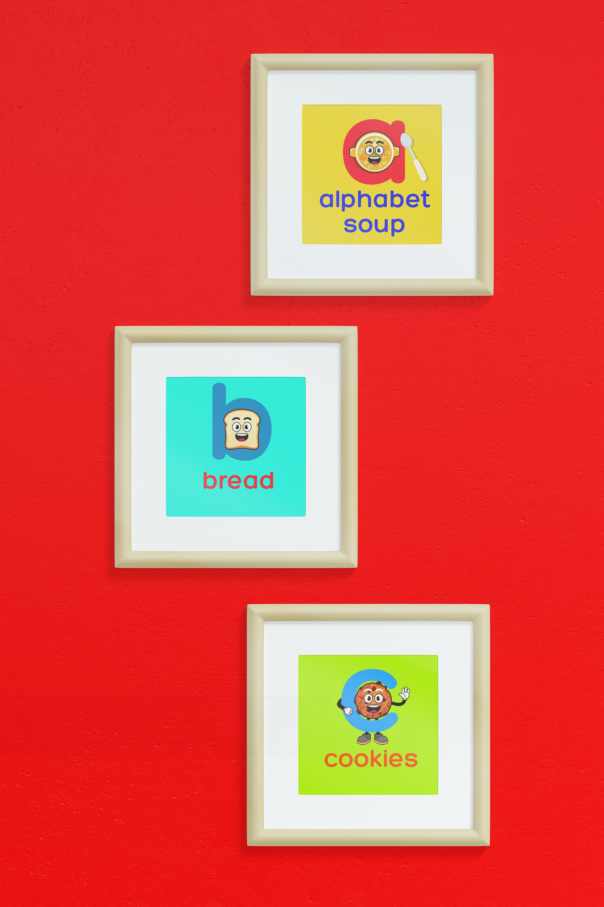 ABC Letter Learning, Alphabet Poster Fun, ABC Fun Food Alphabet Kids ...