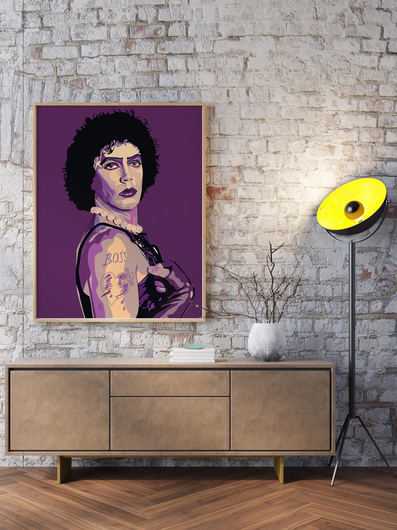 Dr Frank N Furter Art Print: Rocky Horror Picture Show (digital ...