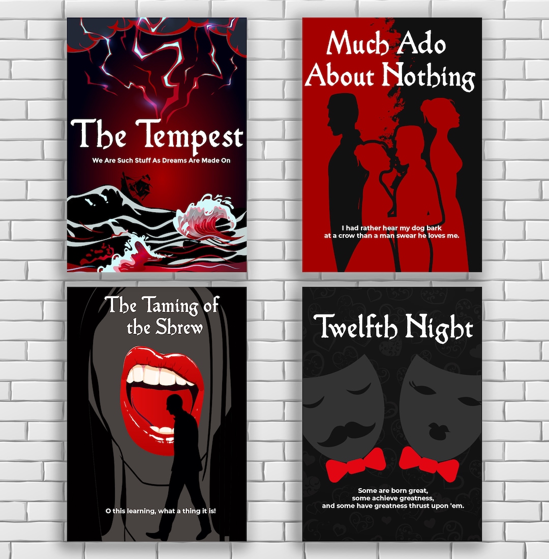 Shakespeare Plays Posters, English High School Classroom Decor, the ...