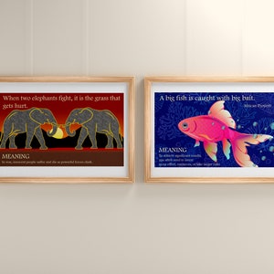 African Proverbs Poster Set: Classroom Decor (digital Download) - Etsy