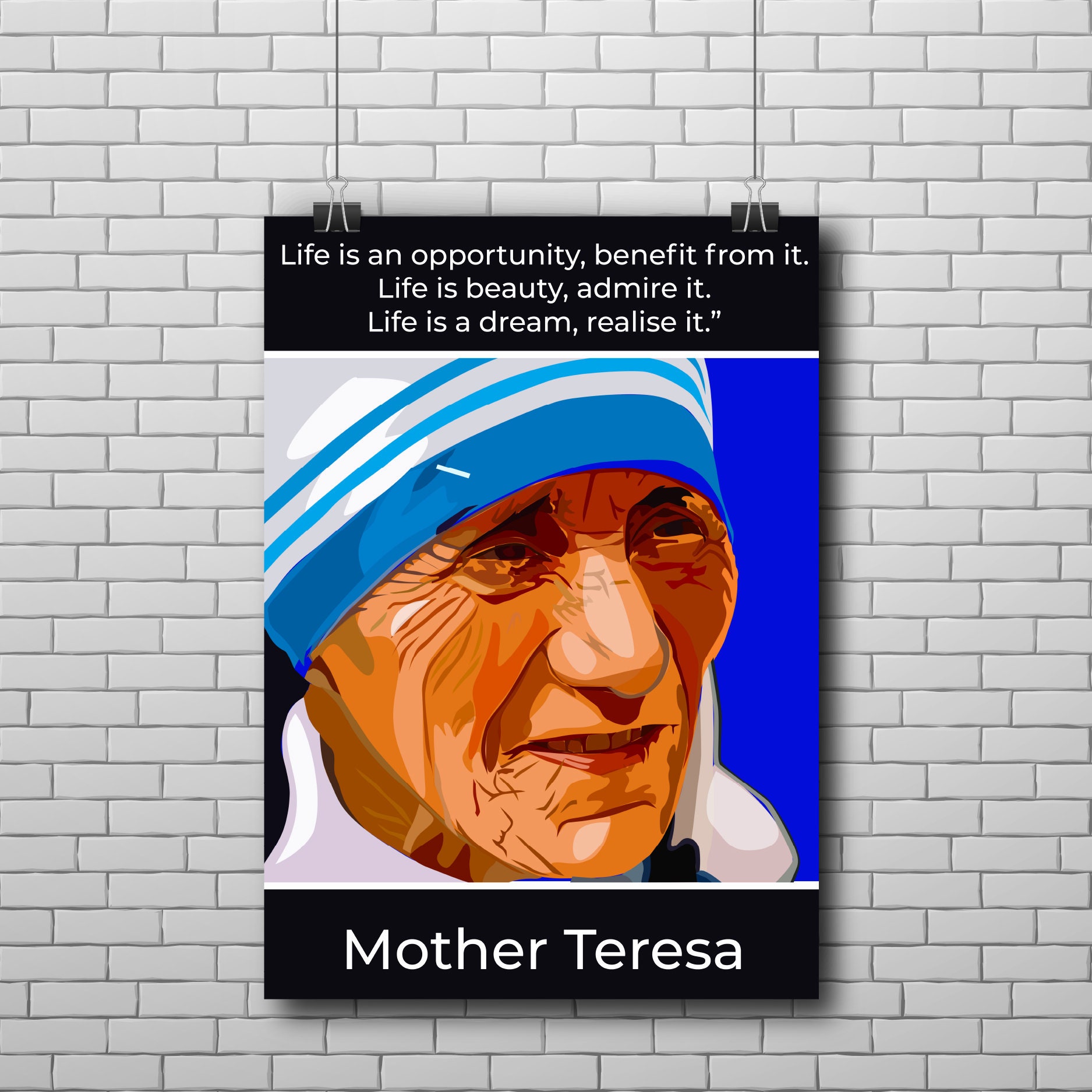 Poster Gift Set of 4 Digital Posters Decor Humanitarians, Inspiring ...