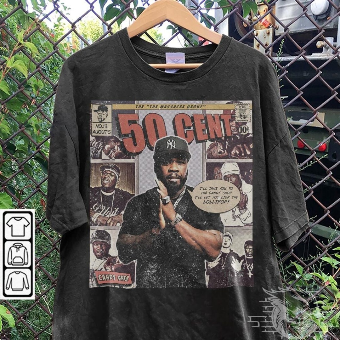 50 Cent Comic Shirt 90S Vintage Merch Book Art Candy Shop the - Etsy