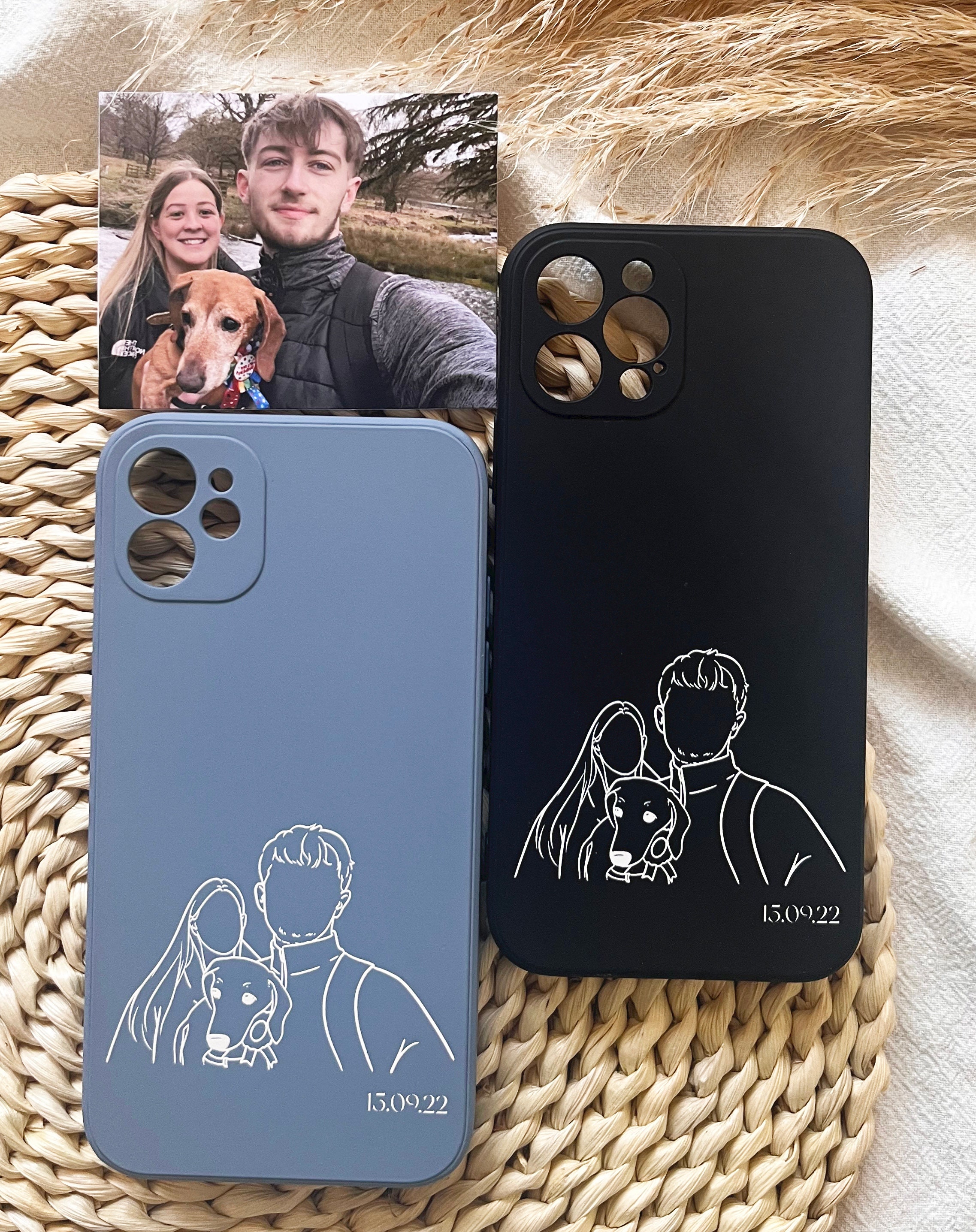 Custom Photo Outline Phone Case | Personalised iPhone Case | Matching ...