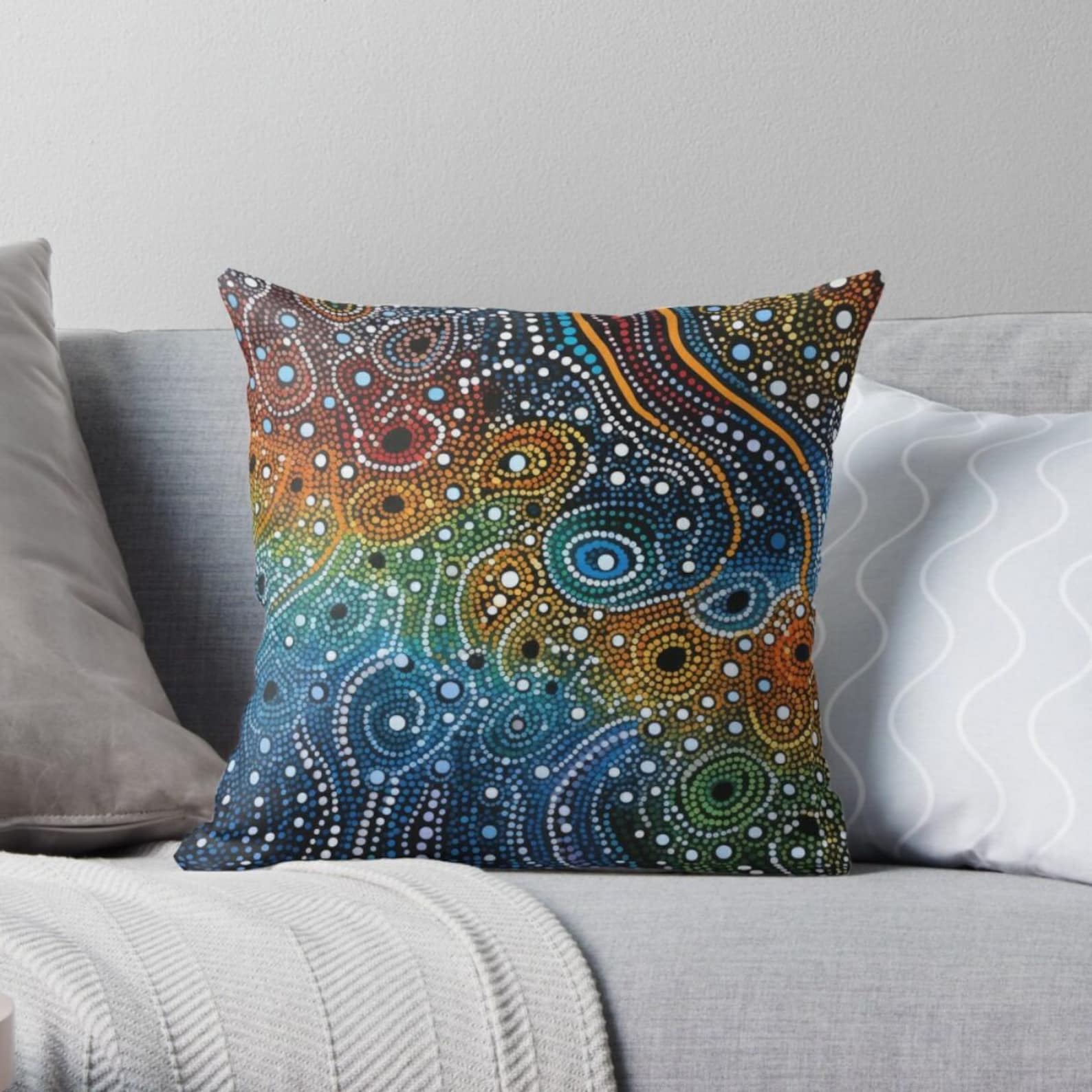 Australian Style Aboriginal Dot Painting Png, Abstract Aboriginal Art ...
