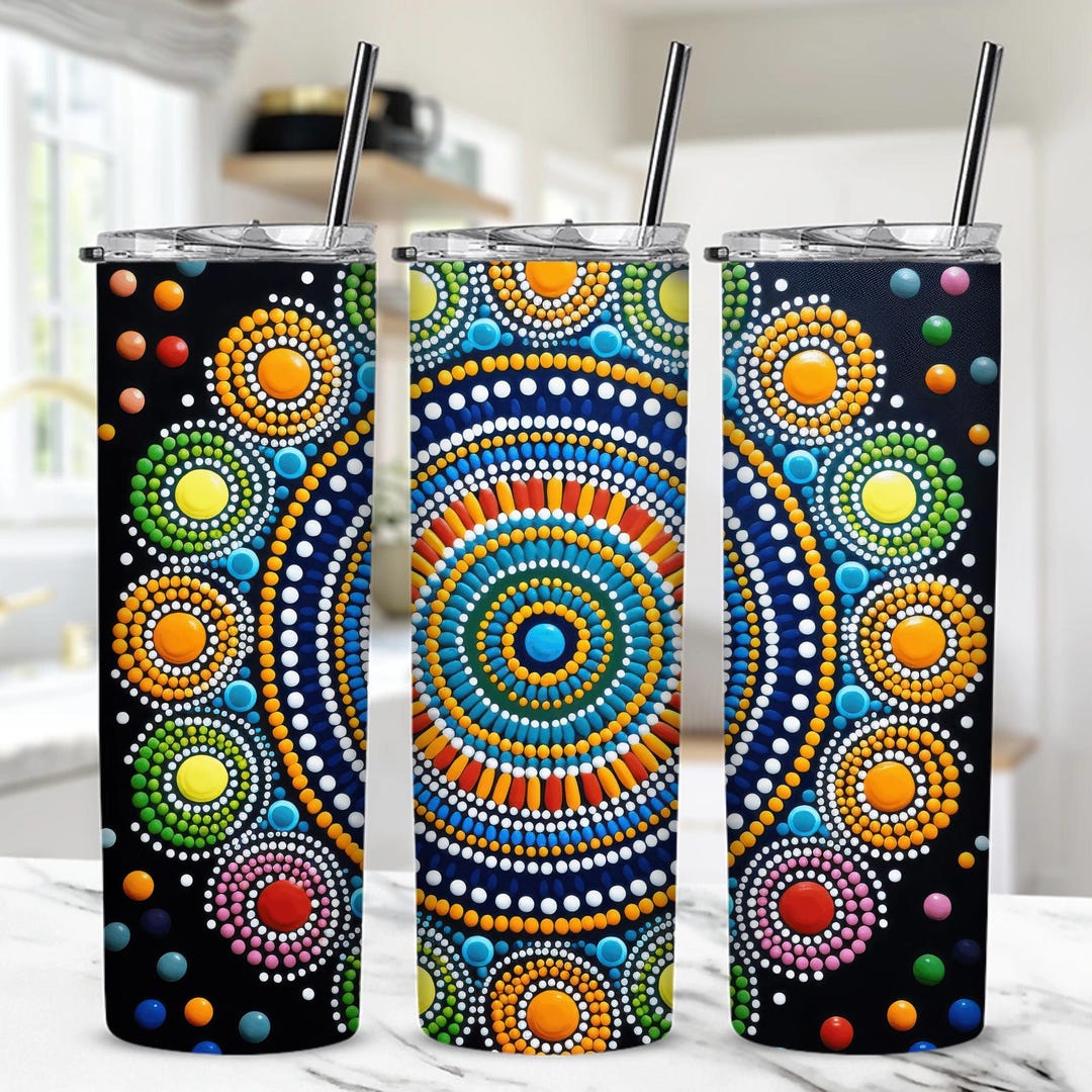 Australian Style Aboriginal Fondant Design, Australian Art Cake Popper ...