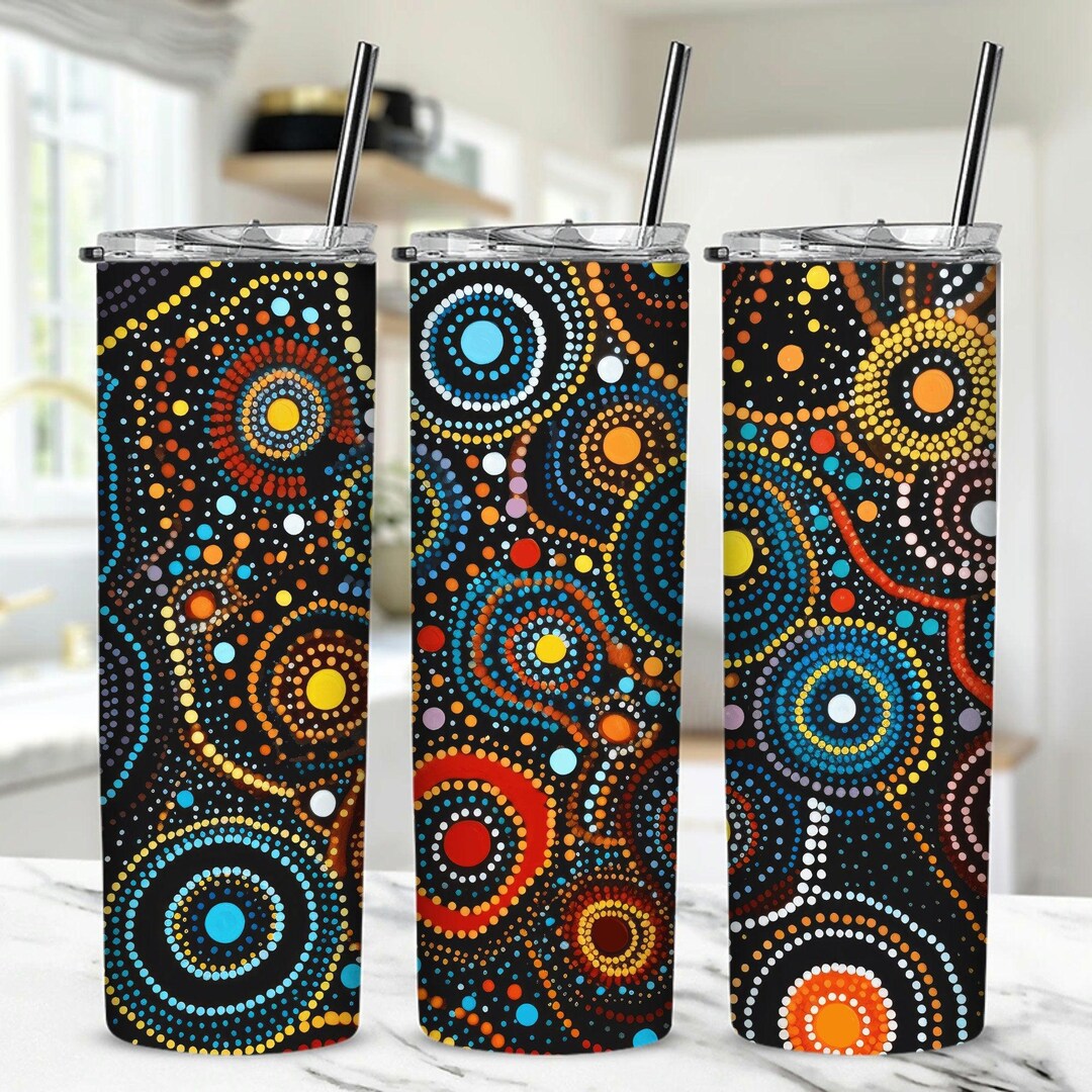 Australian Style Aboriginal Dot Painting, Abstract Aboriginal Png ...
