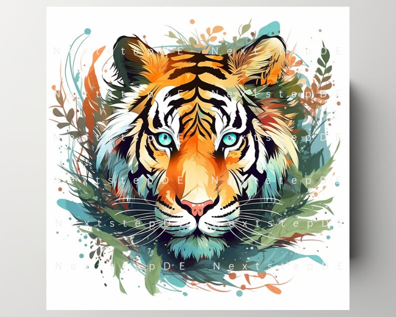 Tiger Sublimation Png Tshirt Design, Tiger Tumbler Wrap Sublimation ...