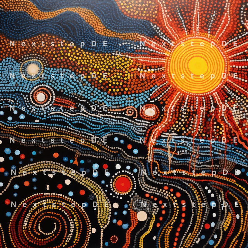 Australian Aboriginal Dot Painting Png, Aboriginal Png, Australian ...