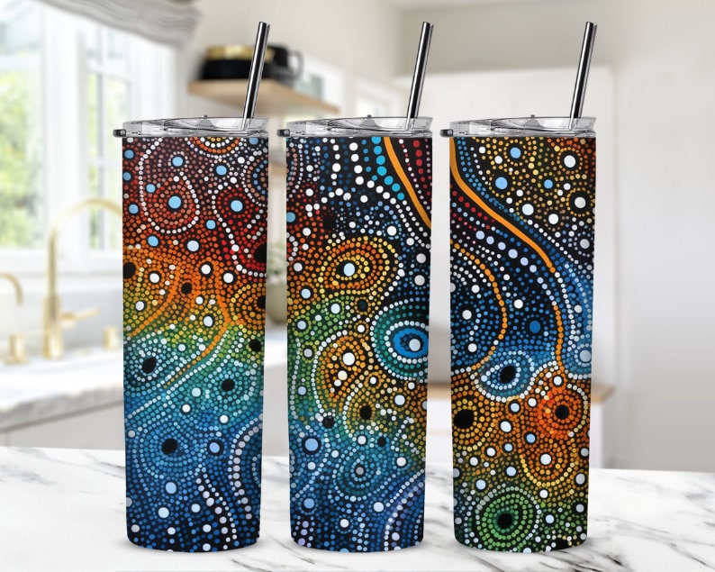 Australian Style Aboriginal Dot Painting Png, Abstract Aboriginal Art ...