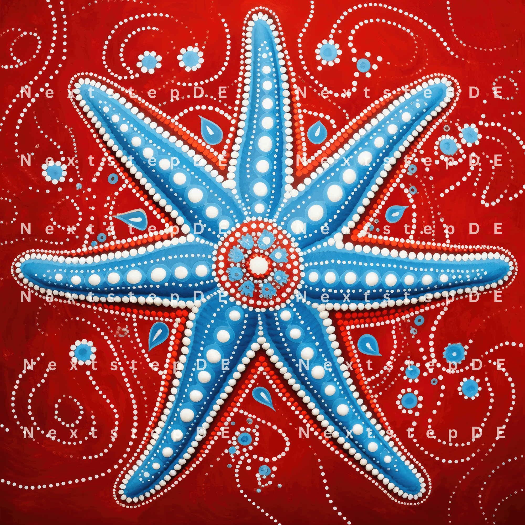 Australian Style Aboriginal Starfish Tumbler Design, Australian ...