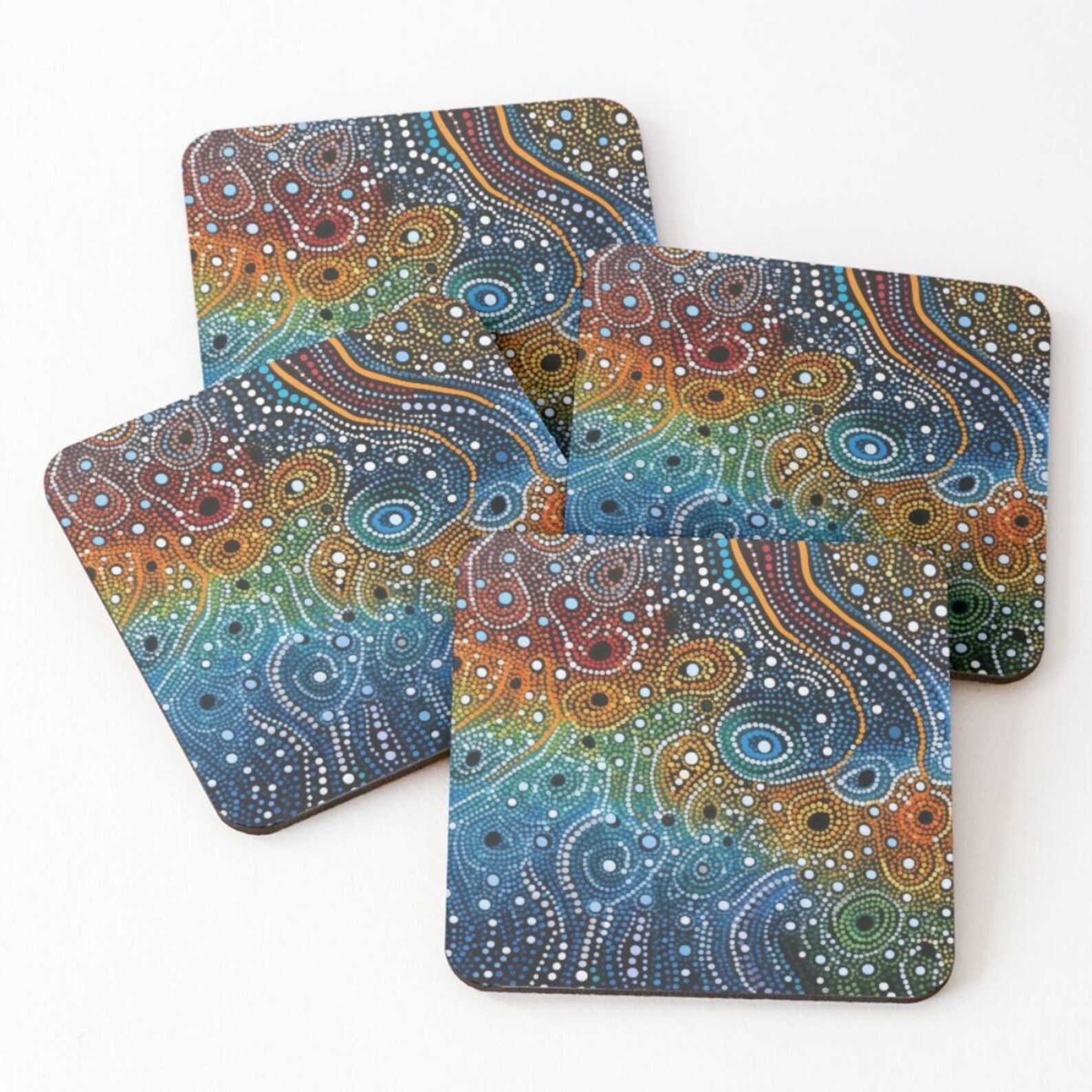 Australian Style Aboriginal Dot Painting Png, Abstract Aboriginal Art ...