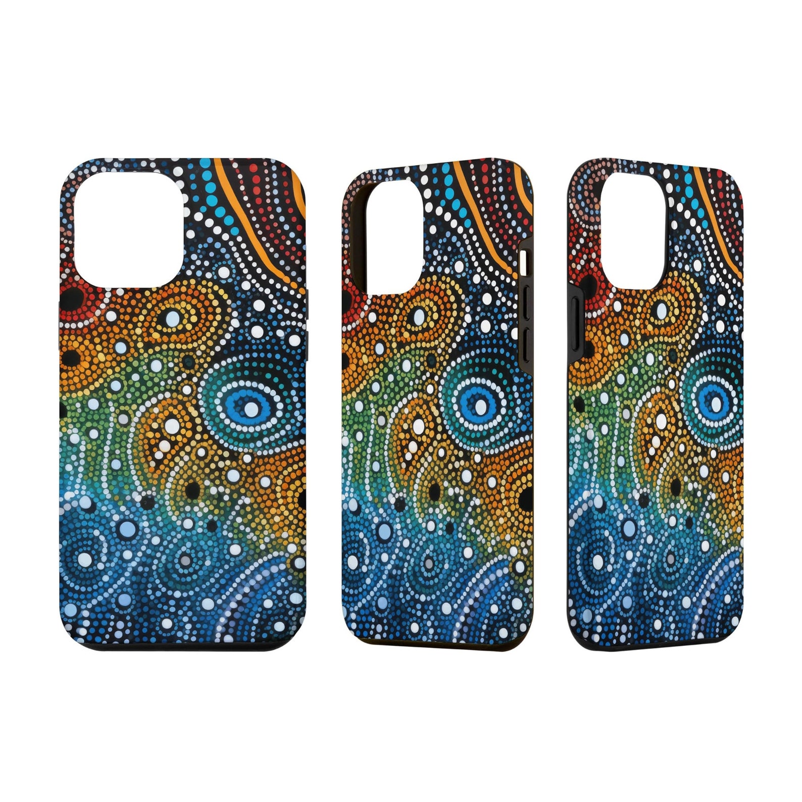 Australian Style Aboriginal Dot Painting Png, Abstract Aboriginal Art ...