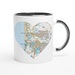 My Heart is in Cornwall Heart Map Favourite Cornish Place Map Mug ...