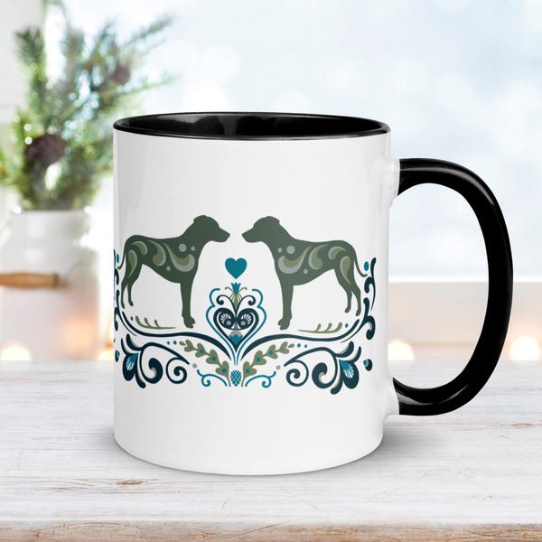 Labrador Mug Swedish Folk Art Dog Mug Best Friend Gift in Modern ...