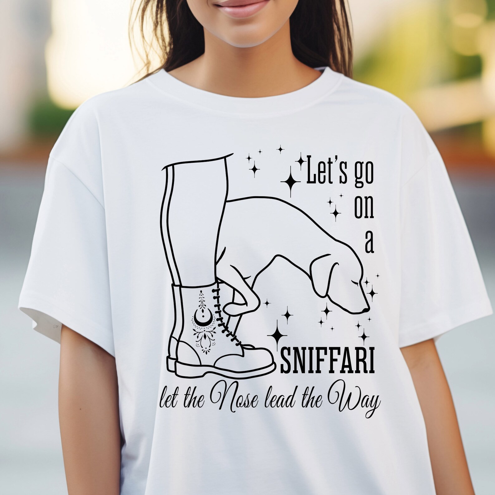 Sniffari Dog Tshirt, Nose Work Dog Training Tee, Positive Reinforcement ...