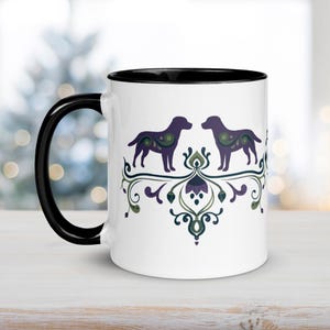 Labrador Mug Swedish Folk Art Dog Mug Best Friend Gift in Modern ...