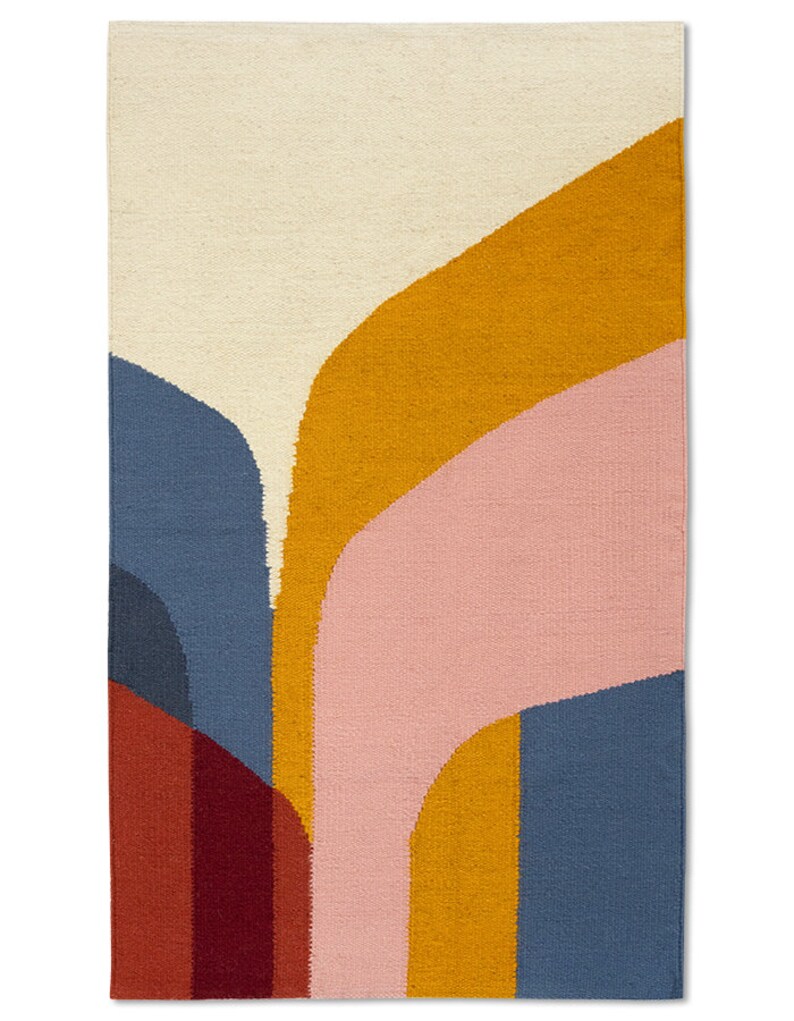 Kilim Rug cataract 80x130 Cm, Contemporary & Handmade From Sheep Wool ...