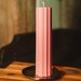Natural Eco Material Candle “ribed Pink”/home Decaration/gift/handmade ...