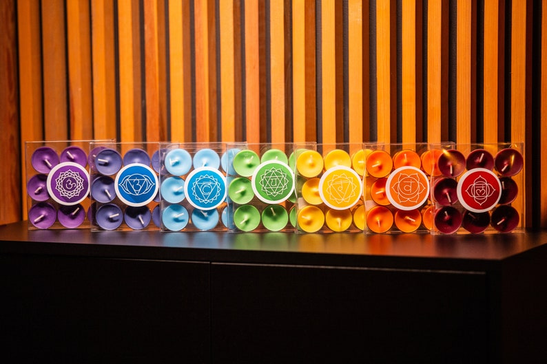 Manipura Solar Plexus Chakra Tea Candles / Box of 9 Yellow Tea Candles ...