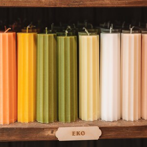 Natural Eco Material Candle “ribed Pink”/home Decaration/gift/handmade ...