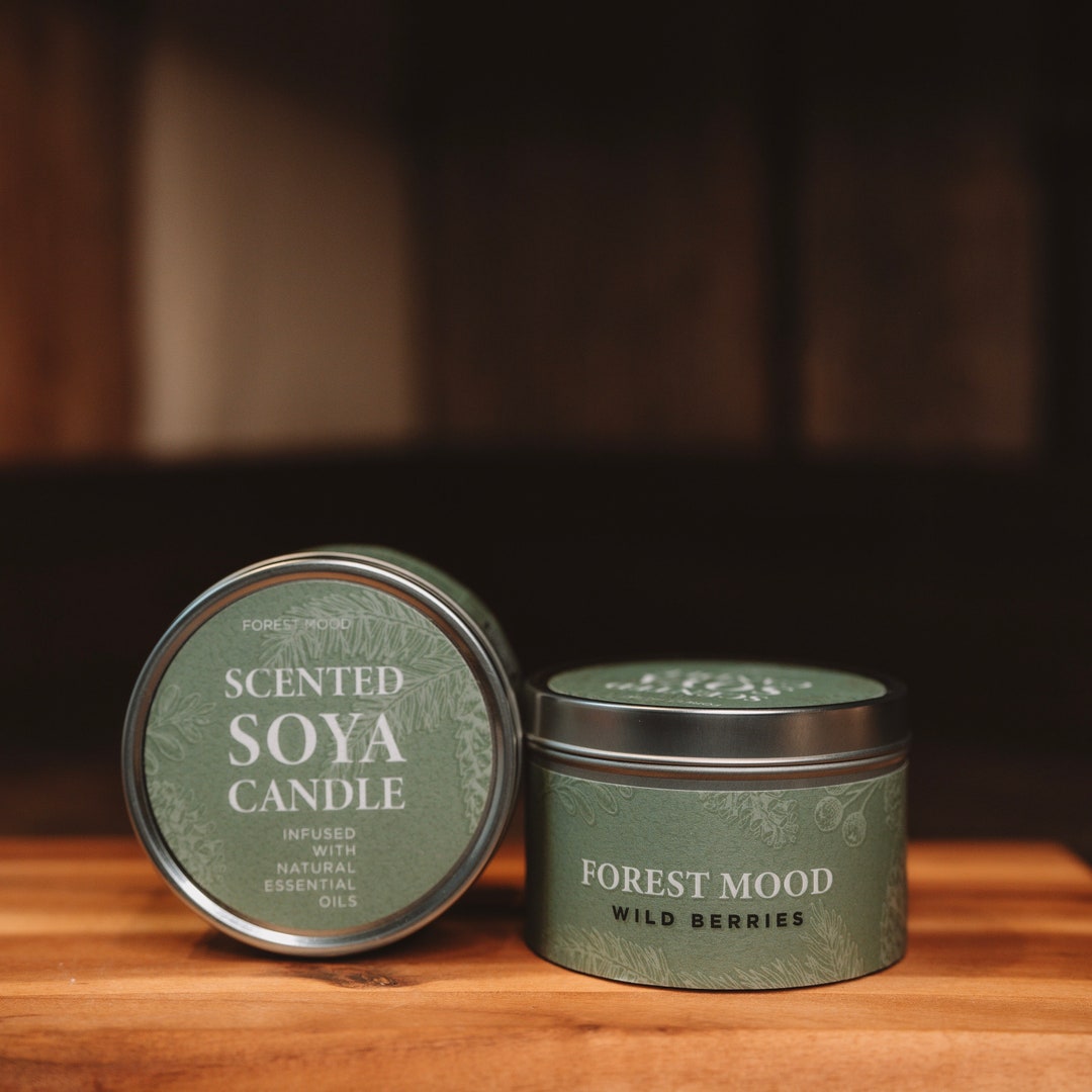 Natural Eco Material, Soy Wax Scented Candles / 6 Scents of Nature ...