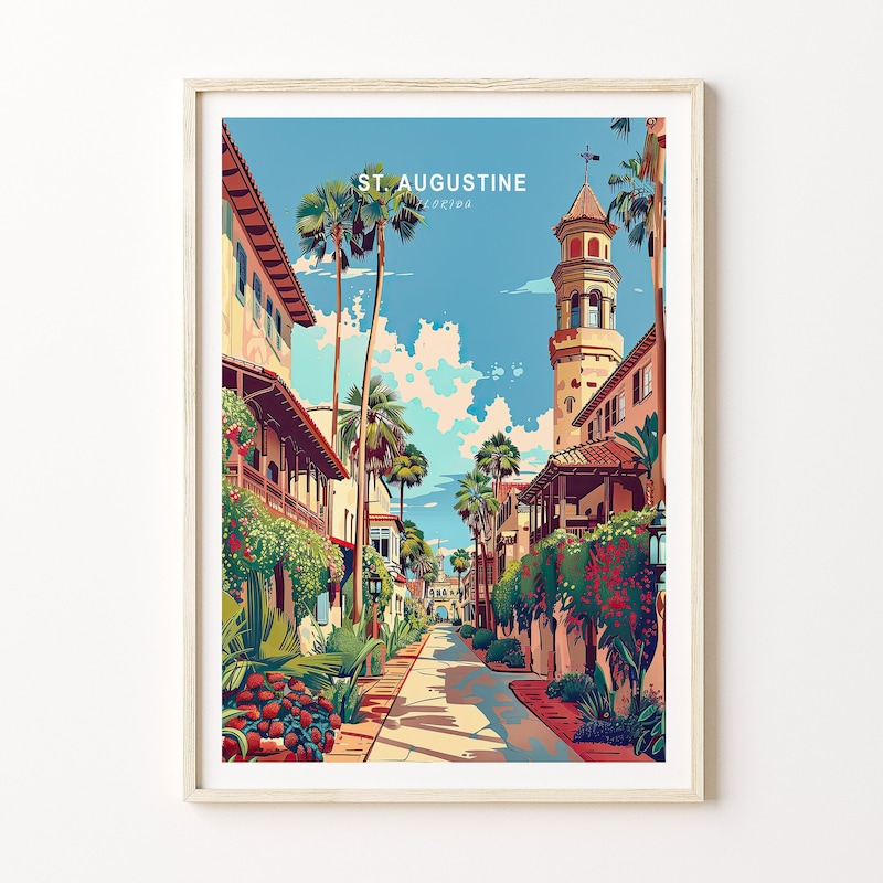 Saint Augustine City Posters - Etsy