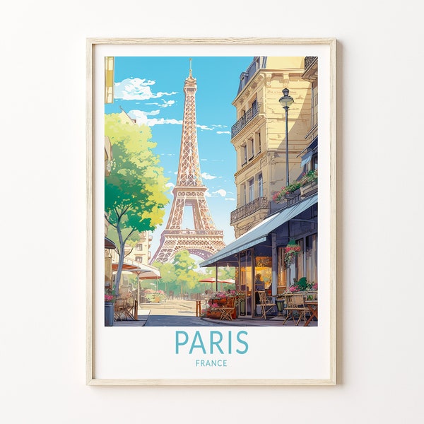Paris Travel Poster - Etsy