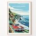 California Coastal Poster, Pacific Coast Highway, Coastal Wall Art ...