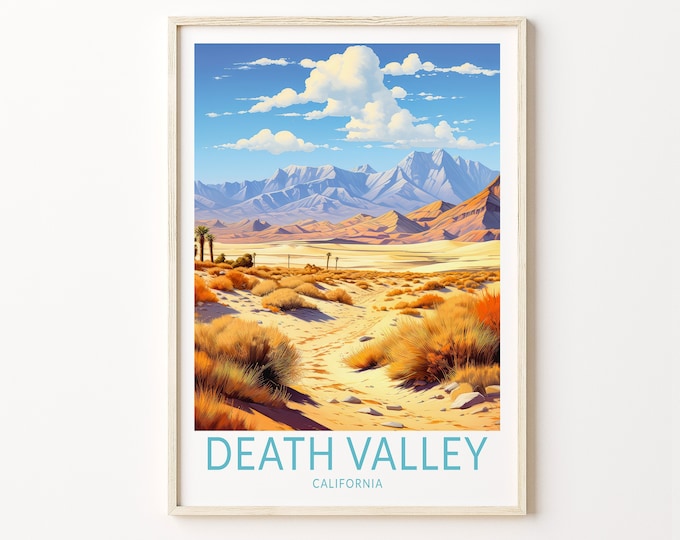 Death Valley National Park California Hypsometric Tint 1 - Etsy