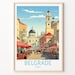 Belgrade Travel Poster, Belgrade Serbia Travel Art Poster, Home Decor ...