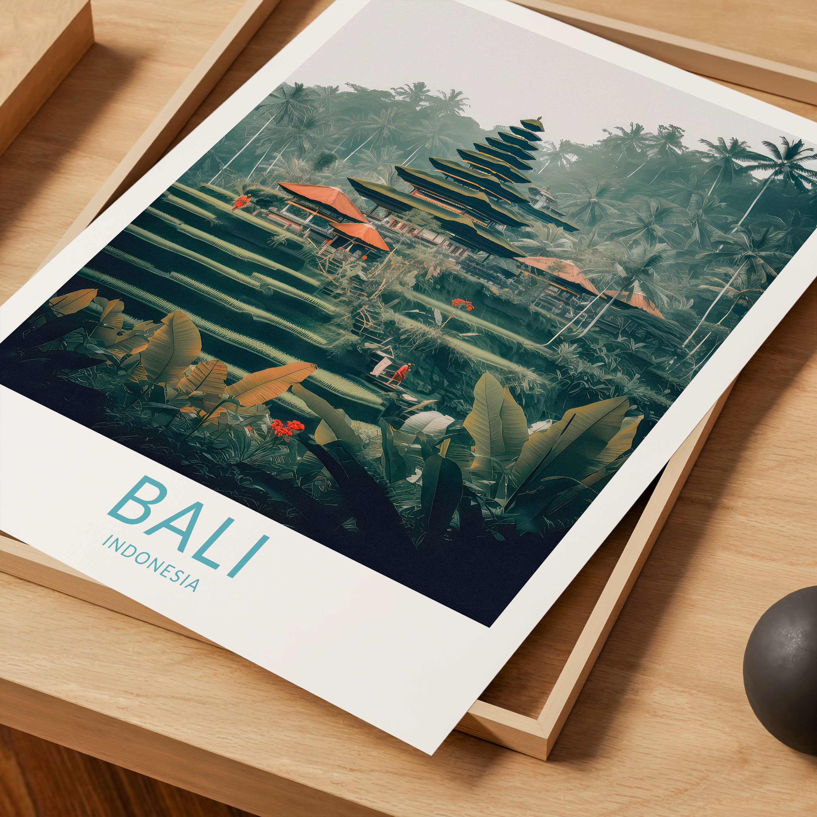 Bali Travel Poster Bali Indonesia Wall Art Indonesia Travel - Etsy