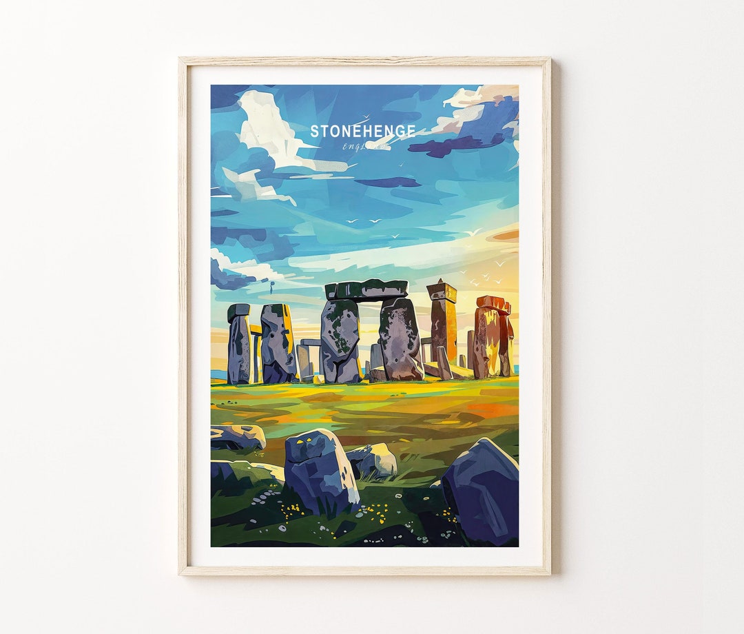 Stonehenge England Poster, England Travel Wall Art, Stonehenge England ...