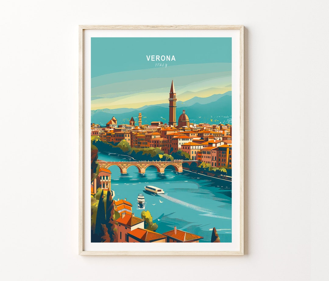 Verona Italy Travel Print, Italy Wall Art, Verona Gifts, City Travel ...