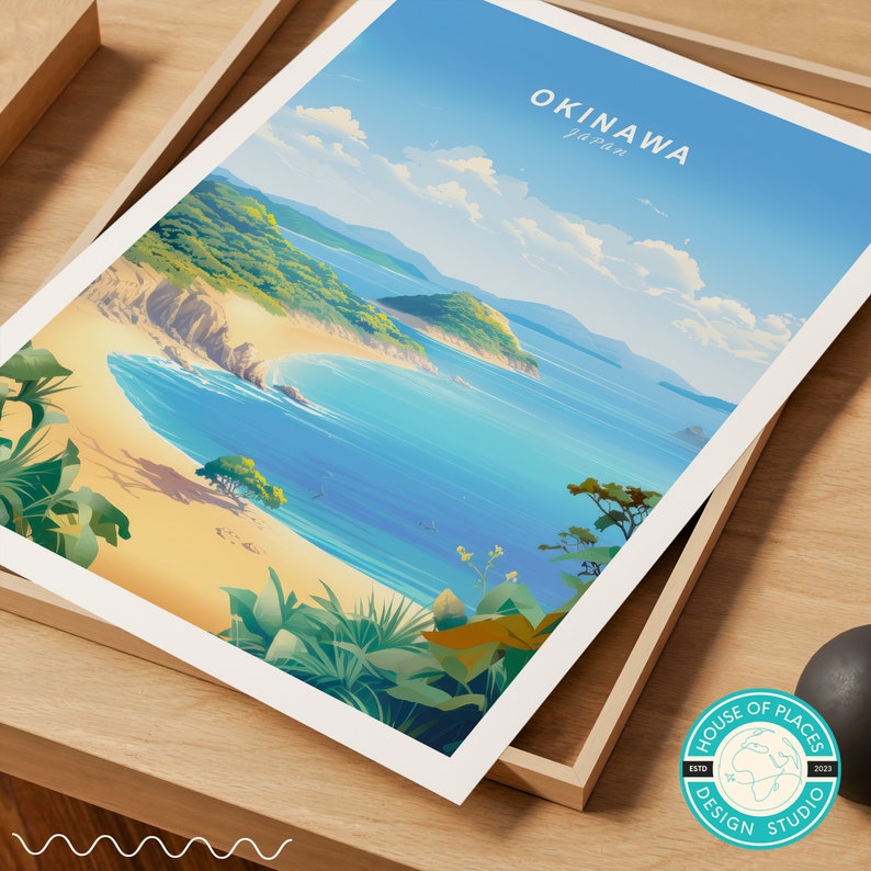 Okinawa Tokyo Japan Wall Art Travel, Tokyo Okinawa Wall Art, Japanese ...