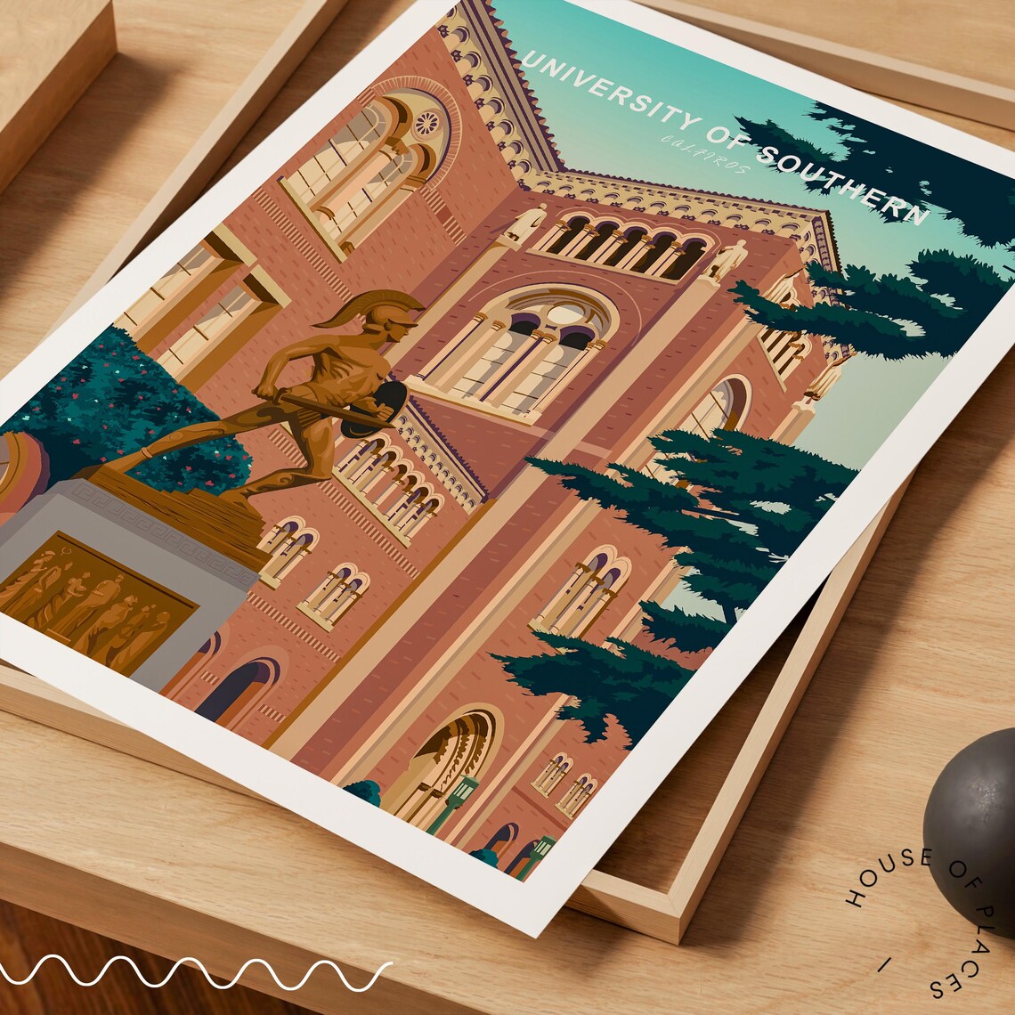 Southern California University Poster, USC School Print, USC Los ...