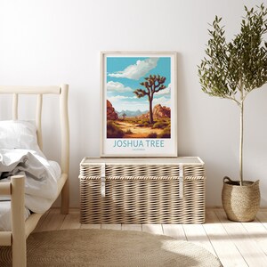 Joshua Tree California Travel Print Wall Art, Joshua Tree National Park ...